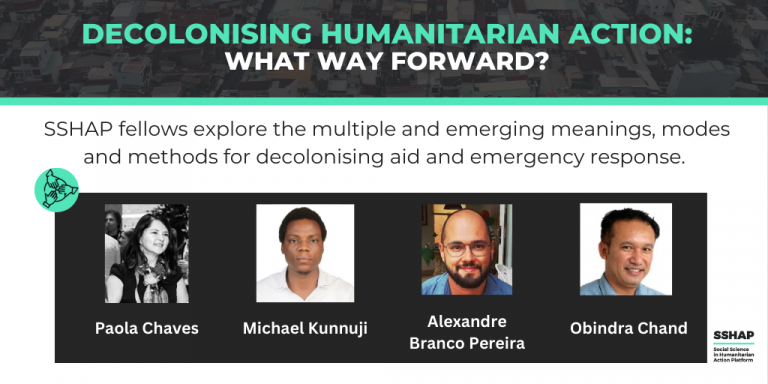 Decolonising humanitarian action: what way forward? - Social Science in ...